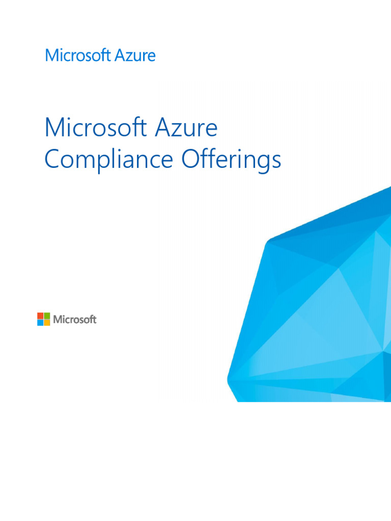 Azure - Compliance Offerings (March 2024) | PDF | Microsoft Azure ...