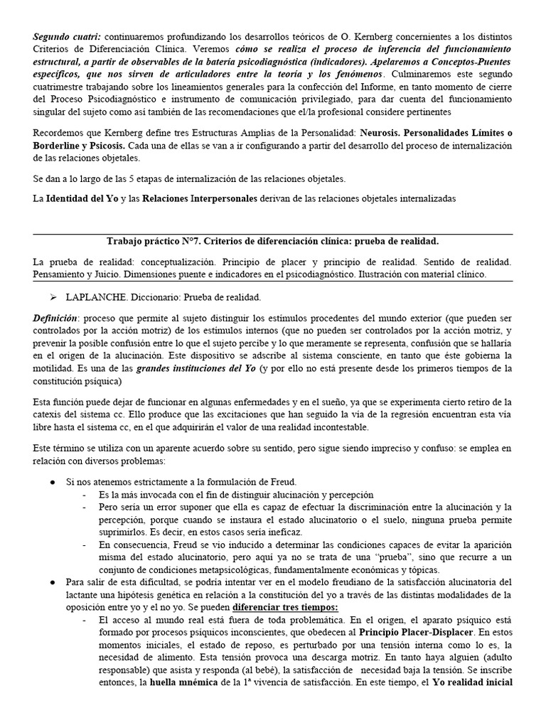 Tp7 Resumen | Descargar gratis PDF | Psicoanálisis | Mente inconsciente