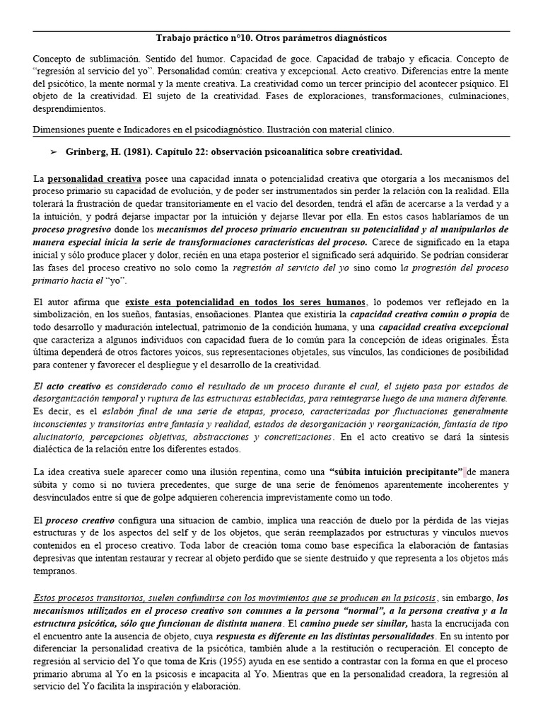 Tp10 Resumen. Va | PDF | Psicoanálisis | Psique (psicología)