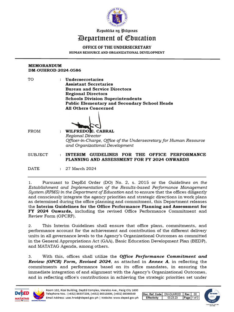 DM Ouhrod 2024 0586 | PDF | Performance Appraisal | Social Psychology