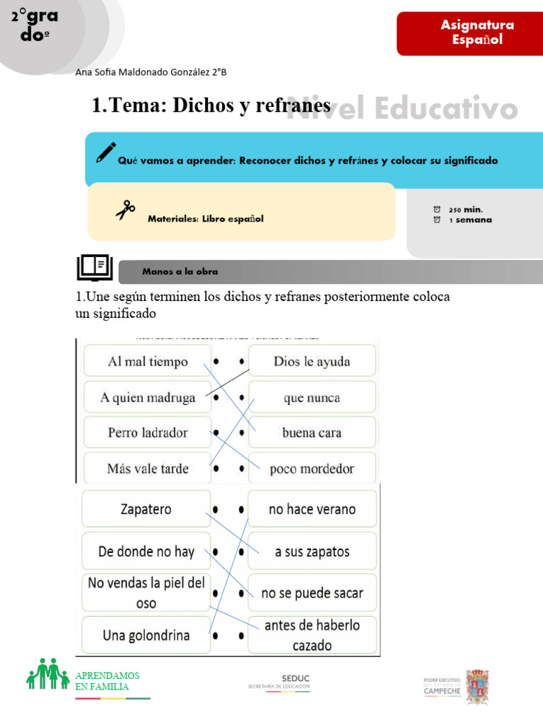 DICHOS Y REFRANES | PDF
