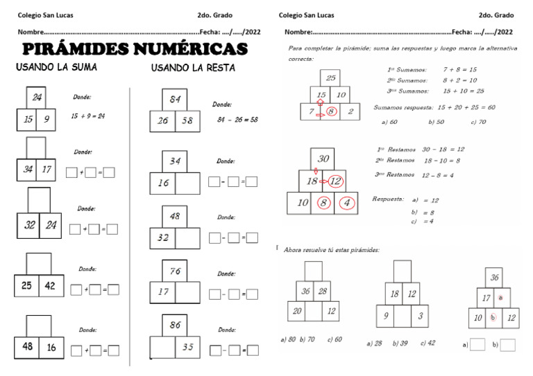Pirámides Numéricas | PDF