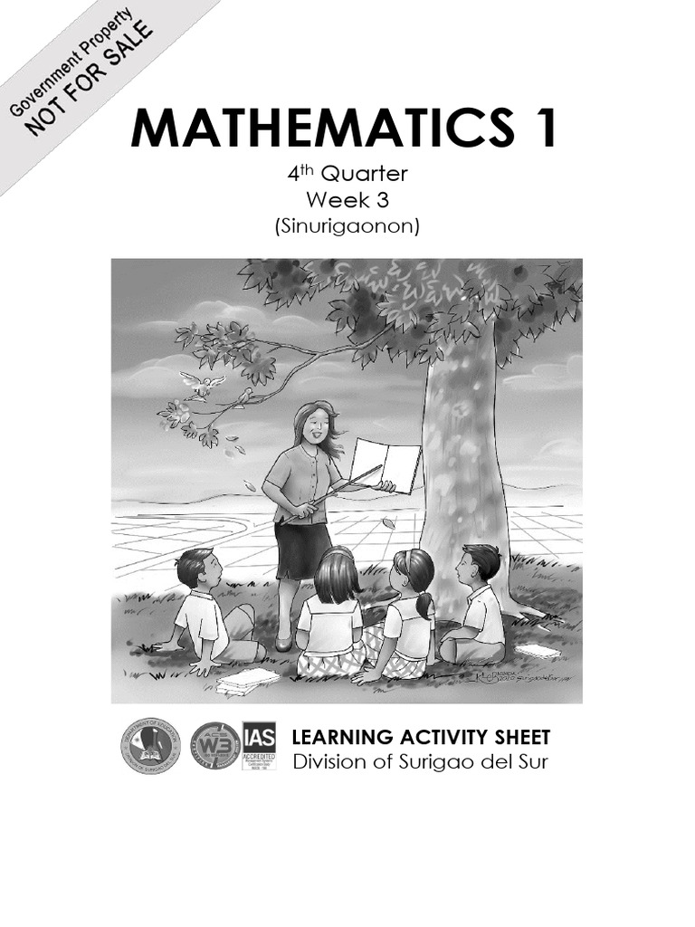 Mathematics1 q4 Week3 v4 | PDF