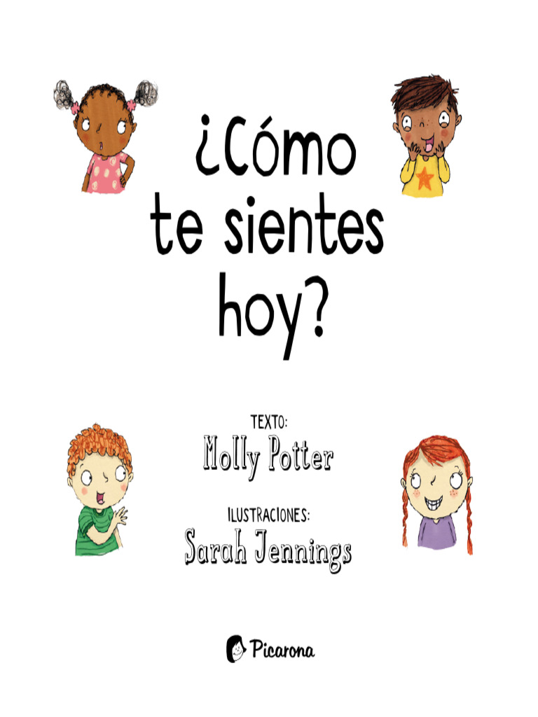 ¿Cómo te sientes hoy? Emociones infantiles | PDF