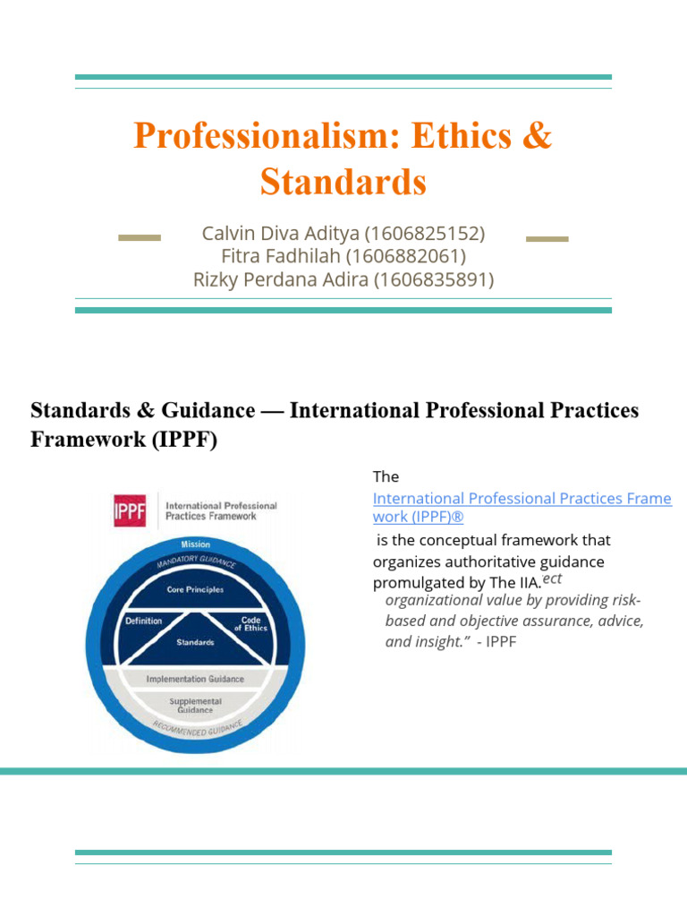 Professionalism - Ethics & Standards | PDF | Bisnis