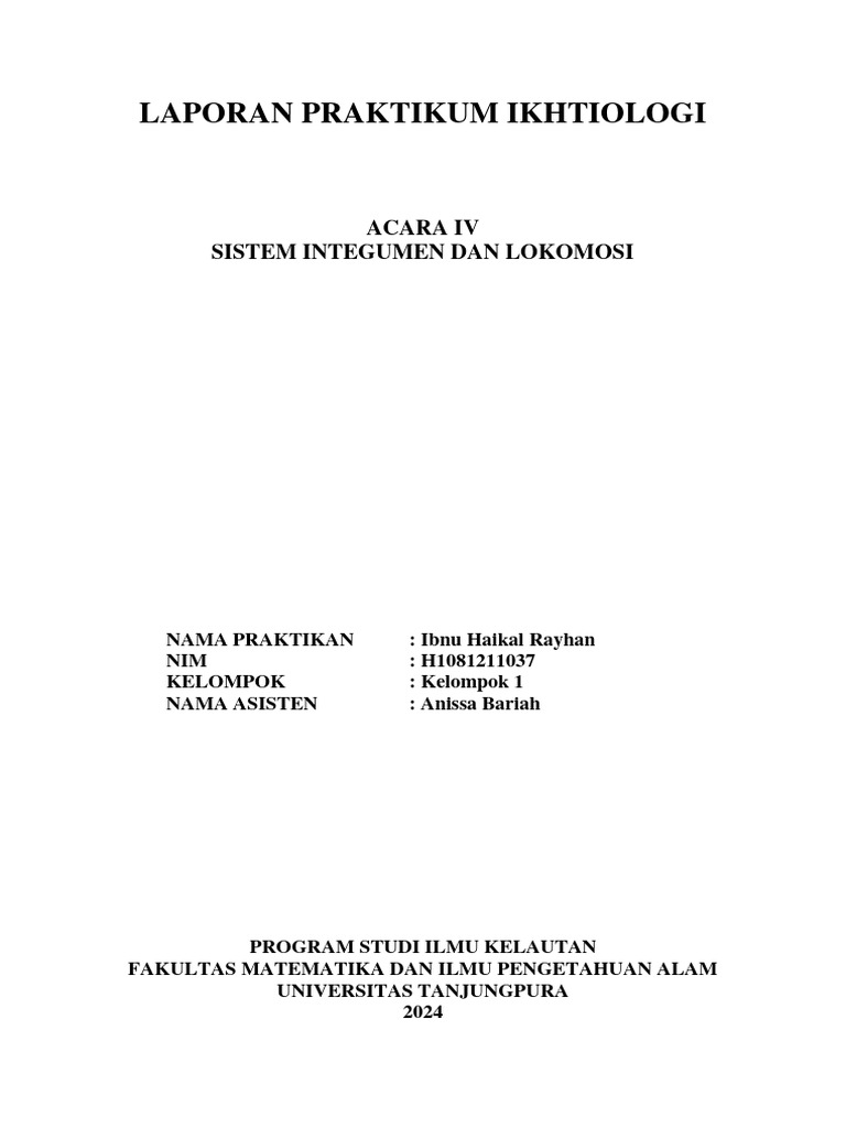 Praktikum Sistem Ikan | PDF