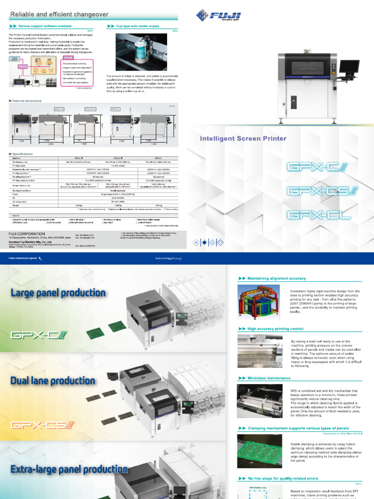 FUJI_Solder Paste Printer_GPXCII | PDF