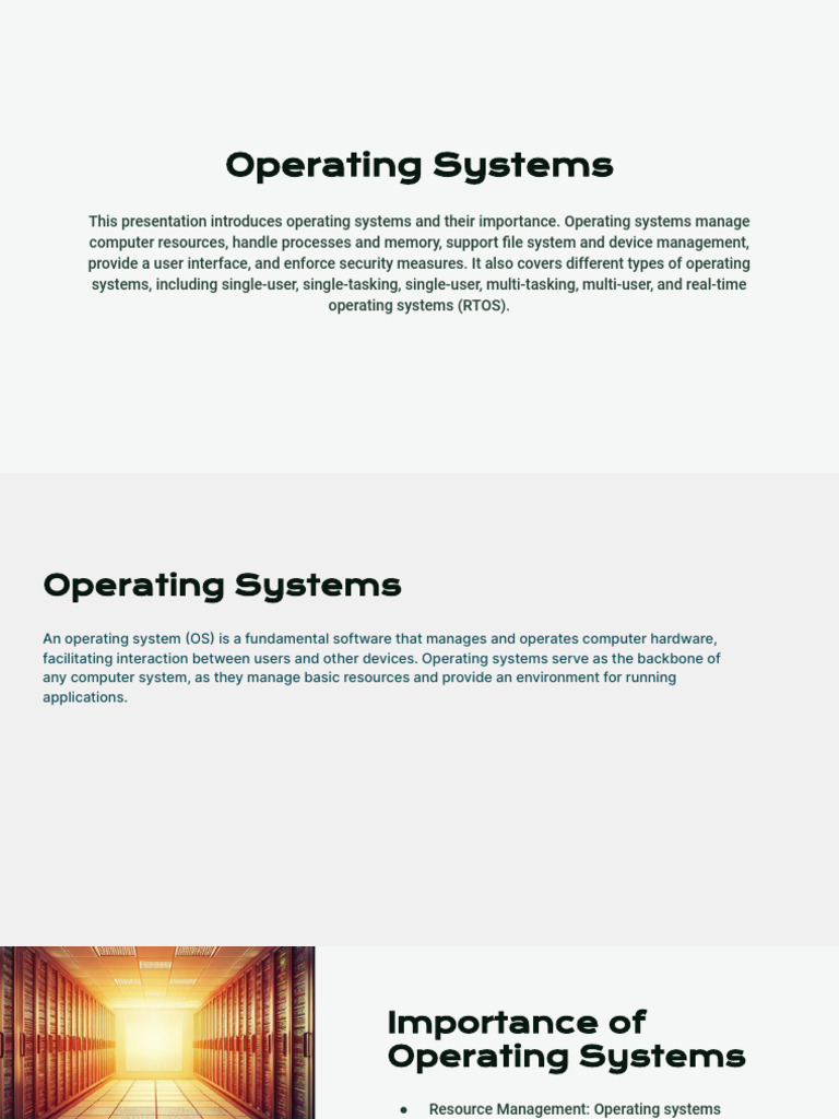 Operating Systems | PDF | Operating System | Process (Computing)