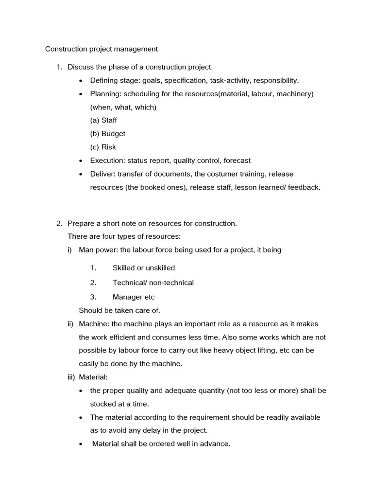 Construction Project Management | PDF | Project Management | Business