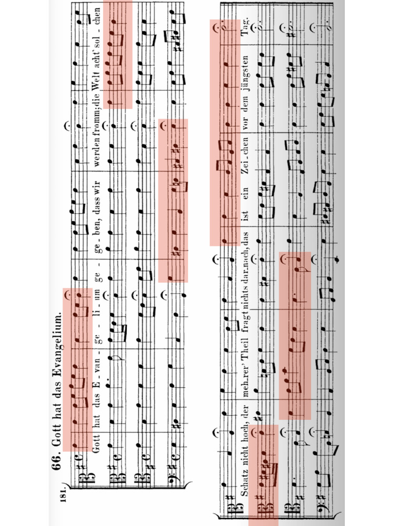 Lecture de notes en clés anciennes - Choral n°66 | PDF