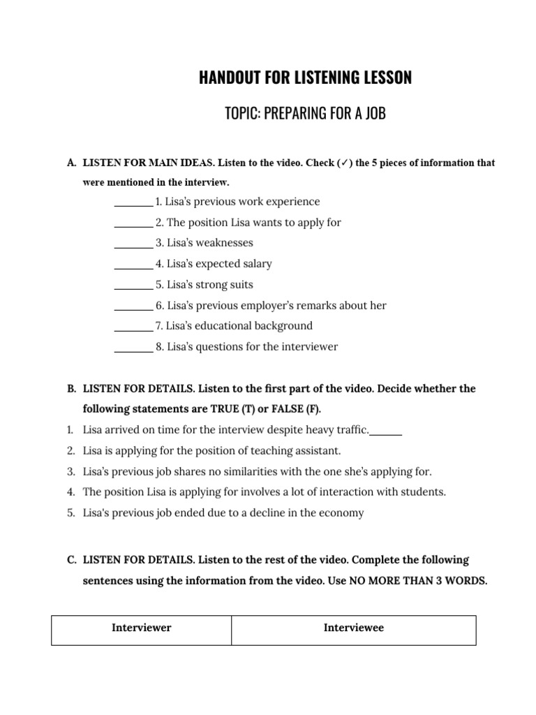 Handout For Authentic Material | Download Free PDF | Human ...