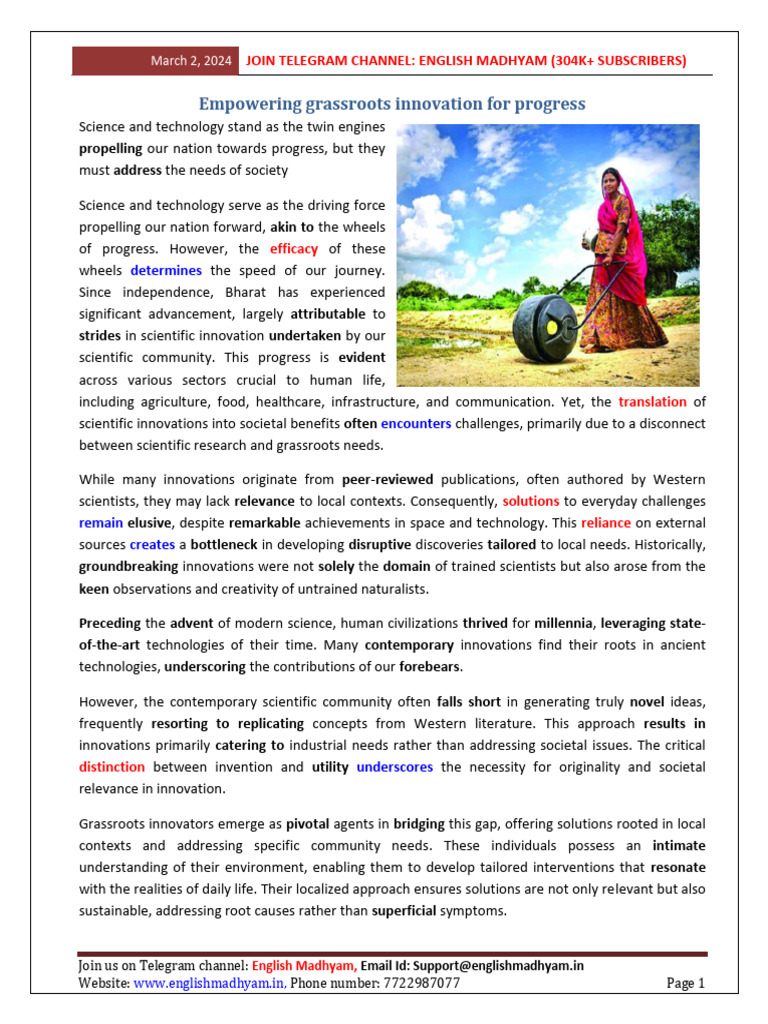 Empowering Grassroots Innovators | PDF | Innovation | Science