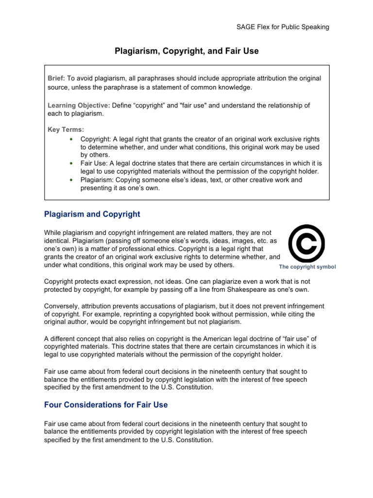 ethics_section_05_module03 | PDF | Copyright | Fair Use