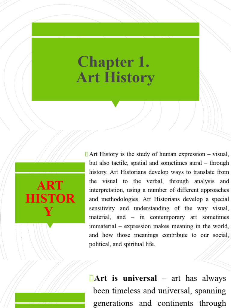 Chapter 1 Presentation | Download Free PDF | The Arts | Art History
