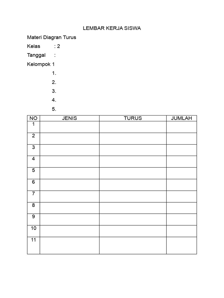 LKPD Diagram Turus | PDF