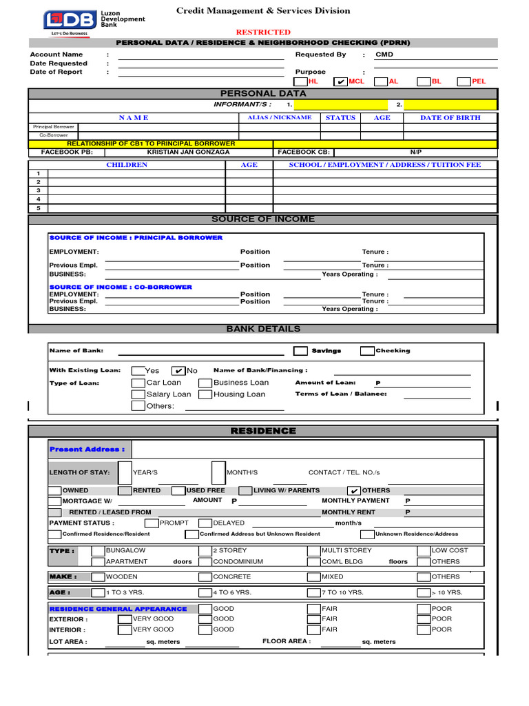 LDB Bank PDRN | PDF | Loans | Parking