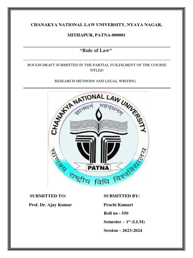 Ajay RD | PDF | Rule Of Law | Constitution