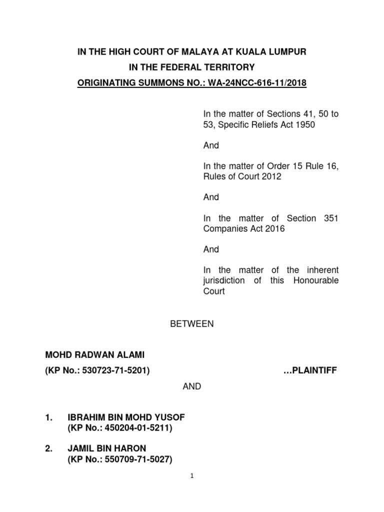 Mohd Radwan - Director Appointment by Written Resolution | PDF ...