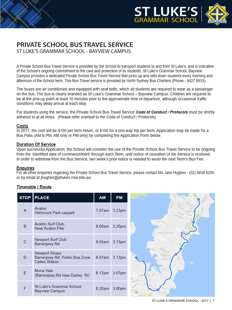 Bayview Private School Bus | PDF | Bus | Private School
