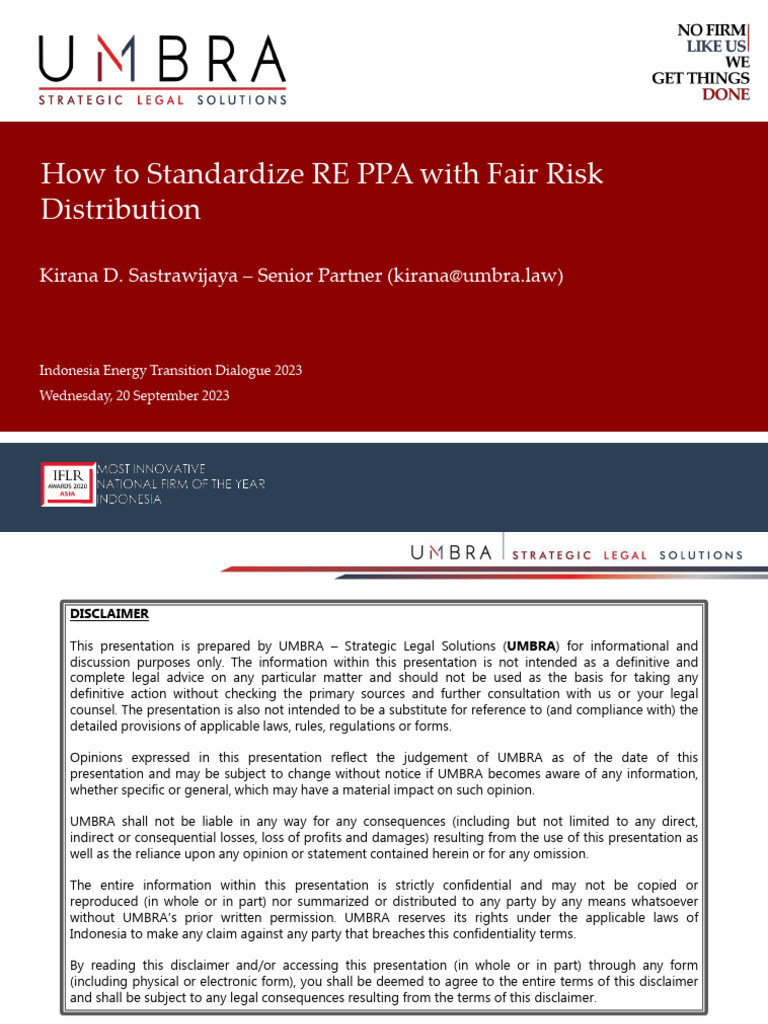 How To Standardize RE PPA With Fair Risk Distribution | PDF | Loans | Debt