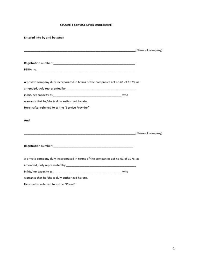 DRAFT SLA | PDF | Liquidation | Civil Law (Legal System)
