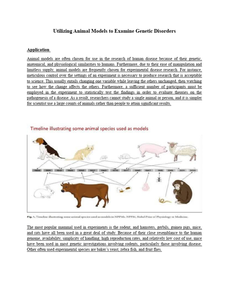 DISEASE-MODELS-IN-TRANSGENIC-ANIMALS (1) | PDF | Model Organism ...
