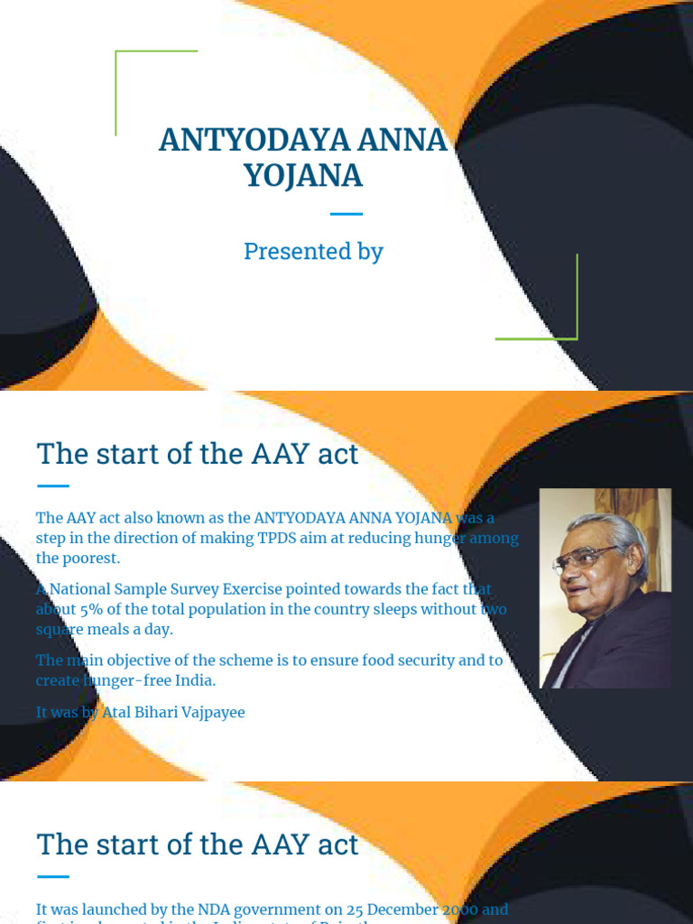 Antyodaya Anna Yojana Overview | PDF