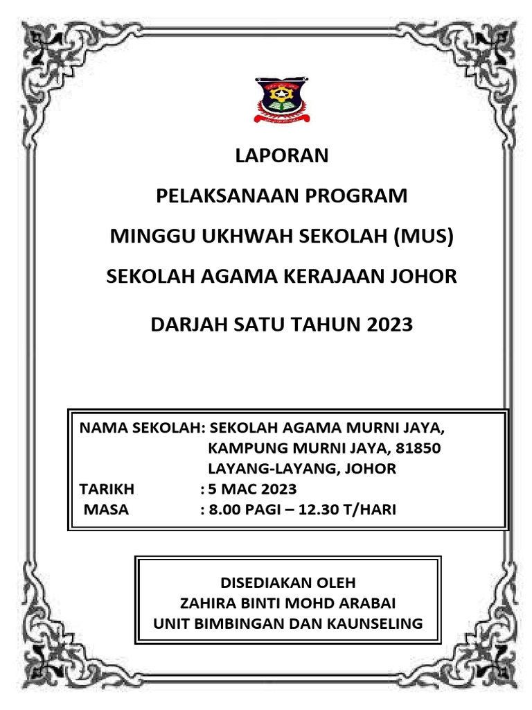 Laporan Mus 2023 | PDF