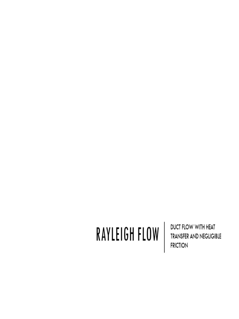 Rayleigh Flow - 1 | PDF | Mach Number | Fluid Dynamics