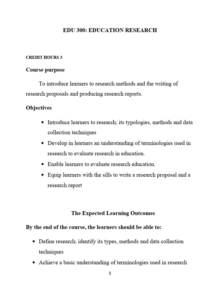 Edu 300 | Download Free PDF | Methodology | Learning
