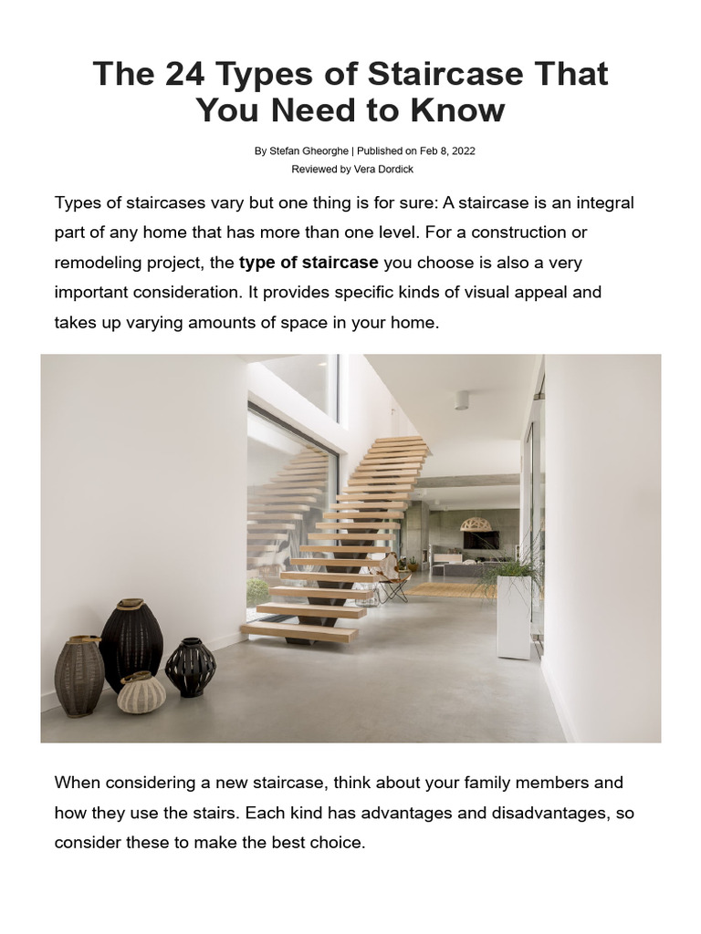 2.the 24 Types of Staircase That You Need To Know | PDF | Stairs