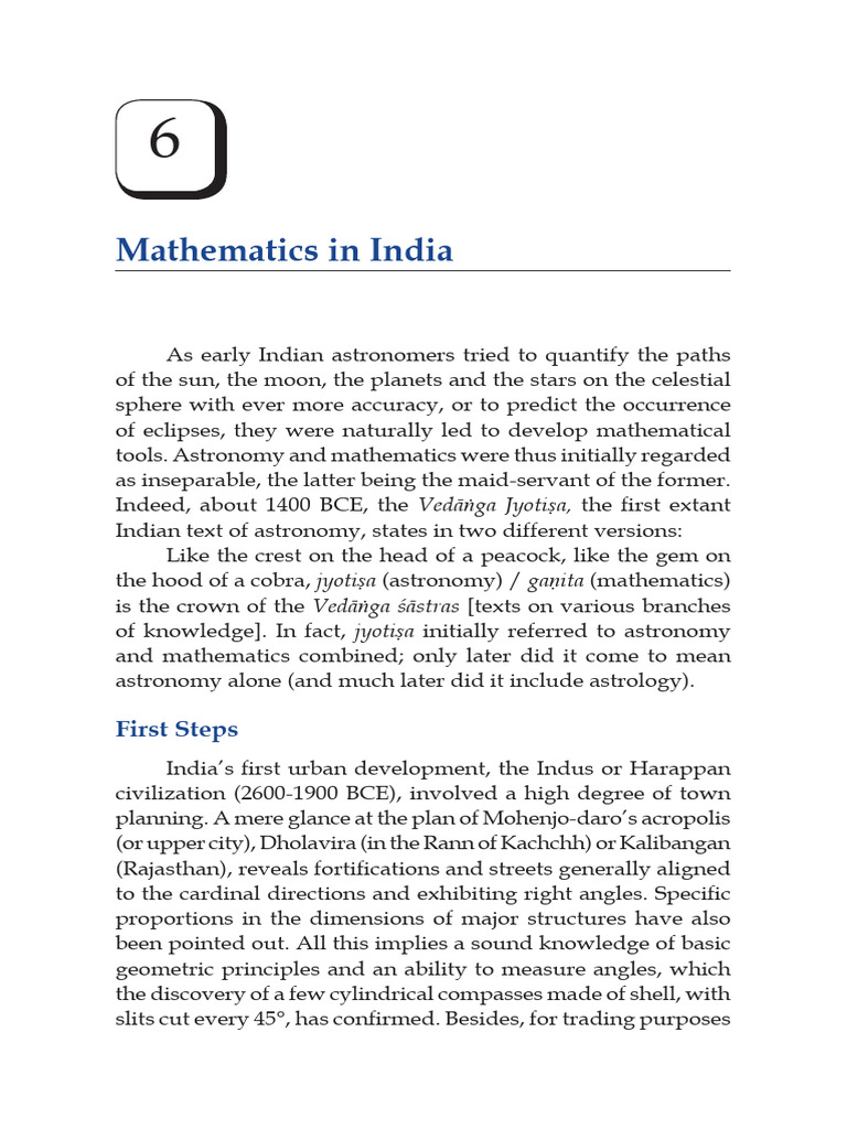 Mathematics in India | PDF | Geometry | Pi