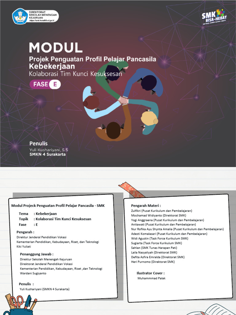 Modul Projek - Kolaborasi Tim Kunci Kesuksesan - Fase E | PDF