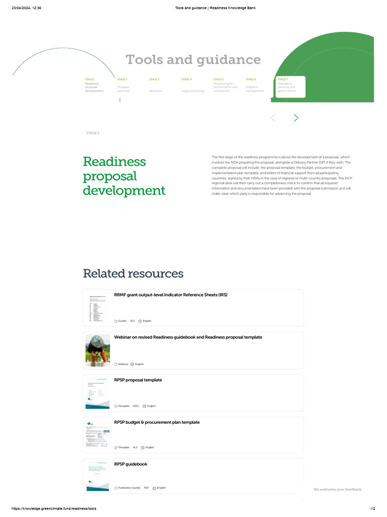 Tools and guidance _ Readiness Knowledge Bank | PDF