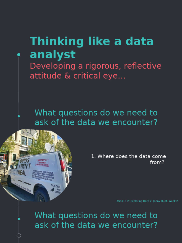 Lecture - Thinking Like A Data Analyst - Tagged | PDF | Hypothesis ...