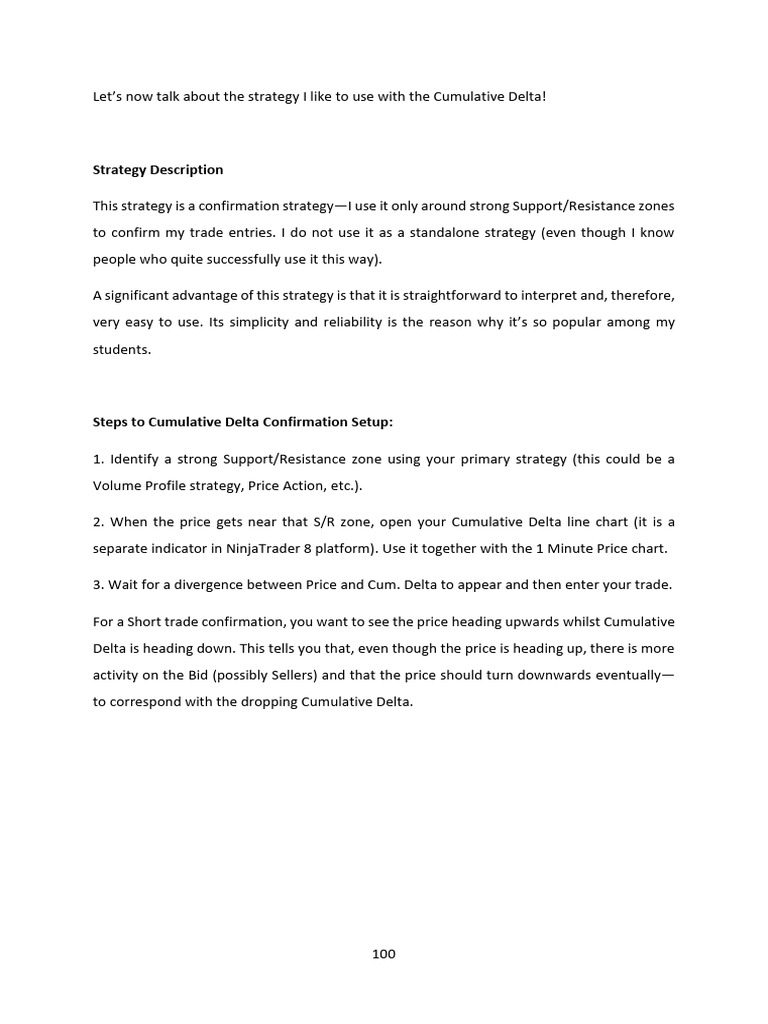 Order Flow Trading Setups 1 3 | PDF | Order (Exchange) | Short (Finance)