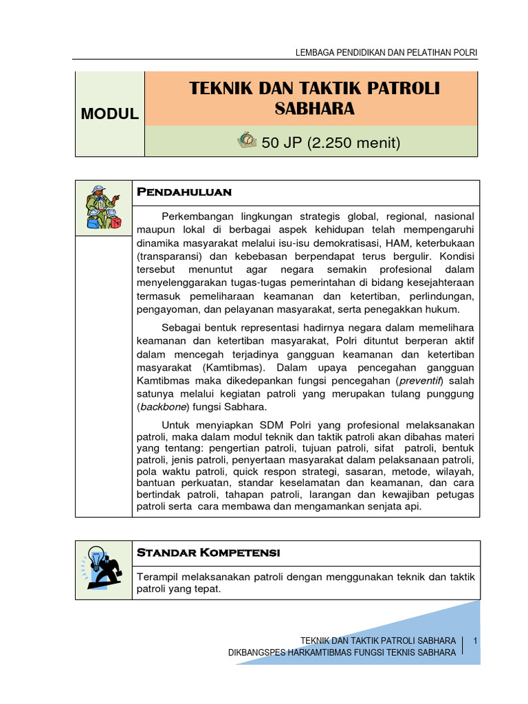 01 Konsep Patroli | PDF