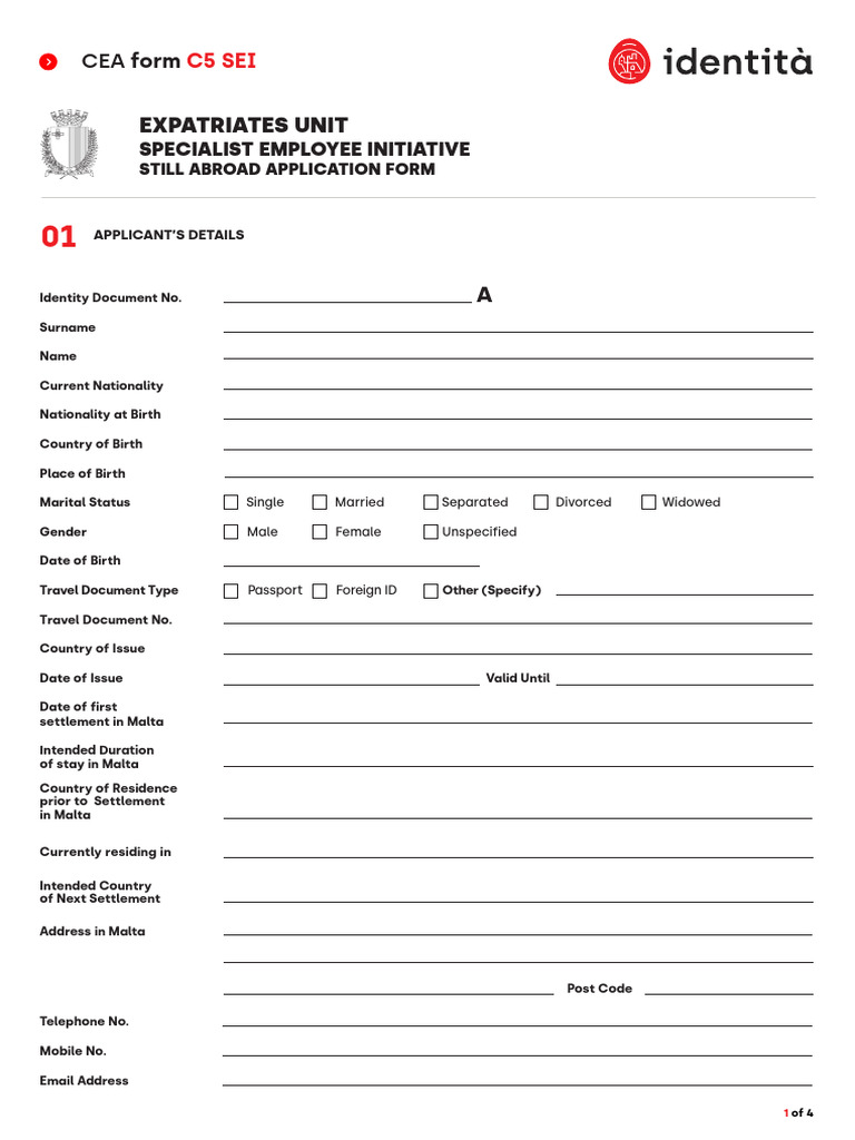 CEA Form C5 SEI - Still Abroad | PDF | Travel Visa | Employment