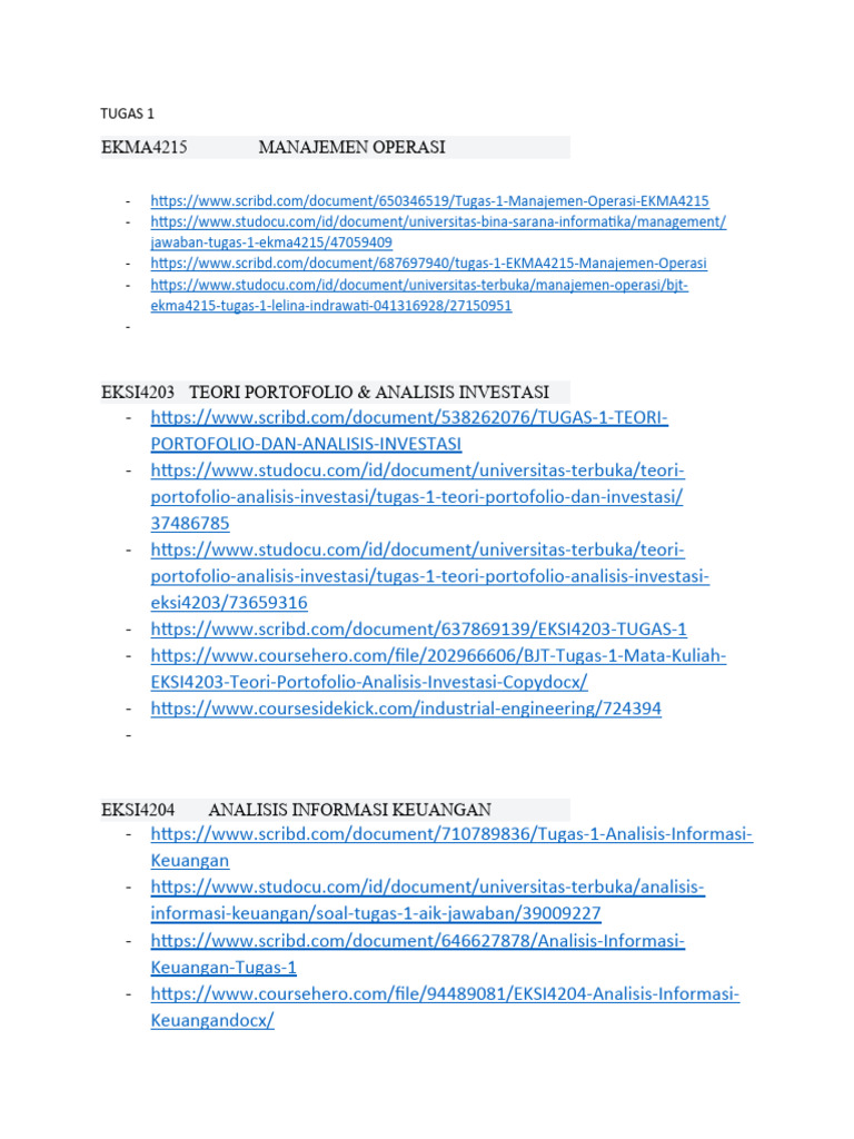 Tugas 1 Ut Semester 3 | PDF
