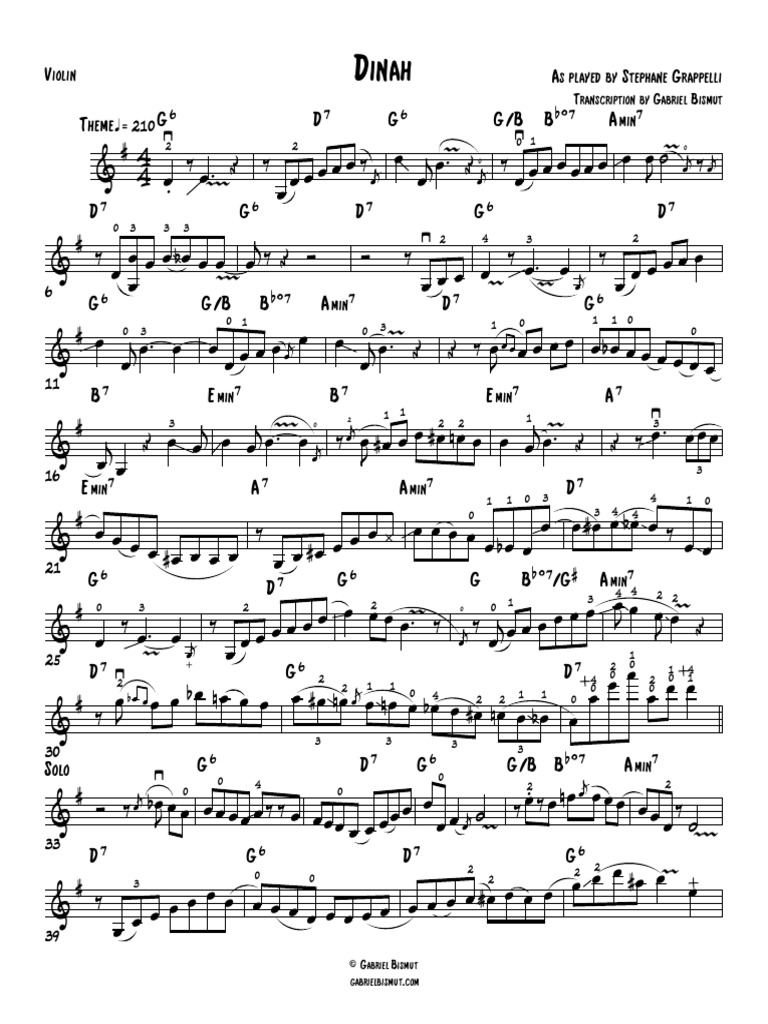 Dinah With Chords | PDF