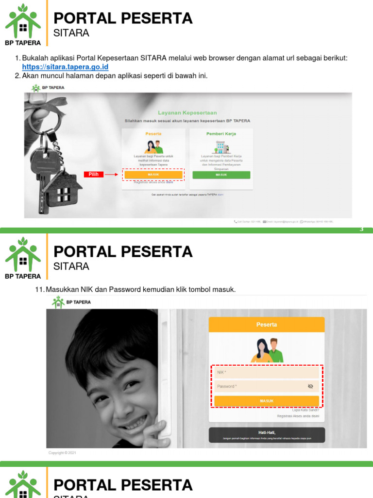 Panduan Update Data Tapera | PDF