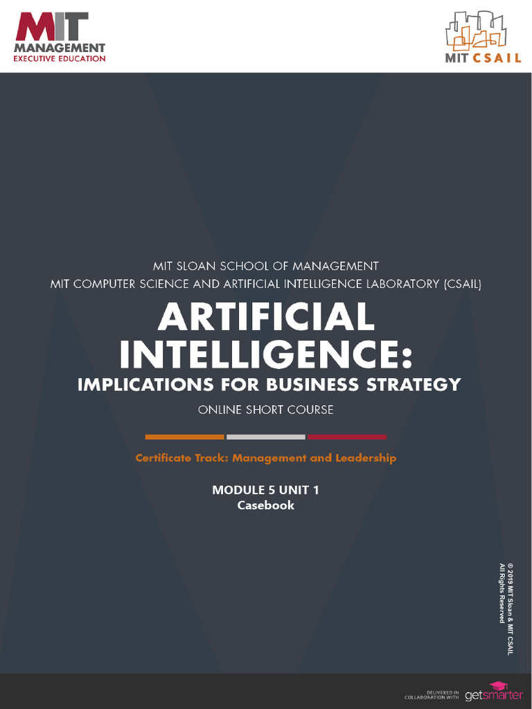 MIT AI M5 U1 Casebook | PDF | Artificial Intelligence | Intelligence (AI) & Semantics