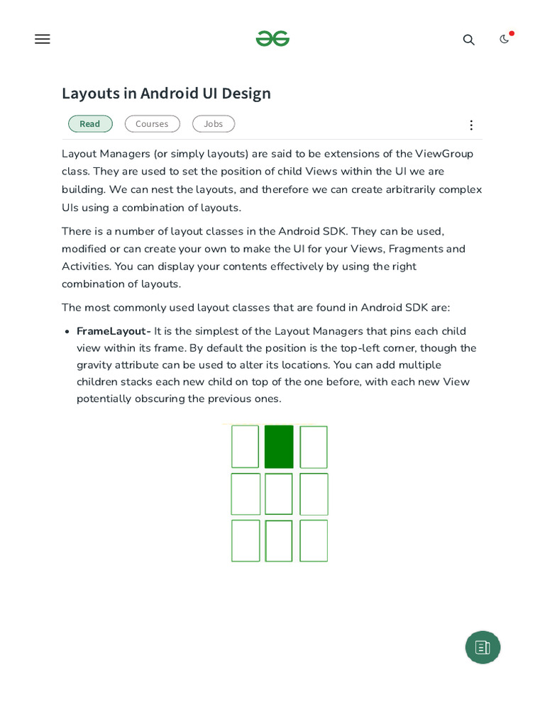 Layouts in Android UI Design | PDF | Android (Operating System) | World ...