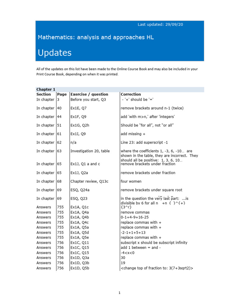 Mathematics AA HL Mistakes | Download Free PDF | Euclidean Vector ...