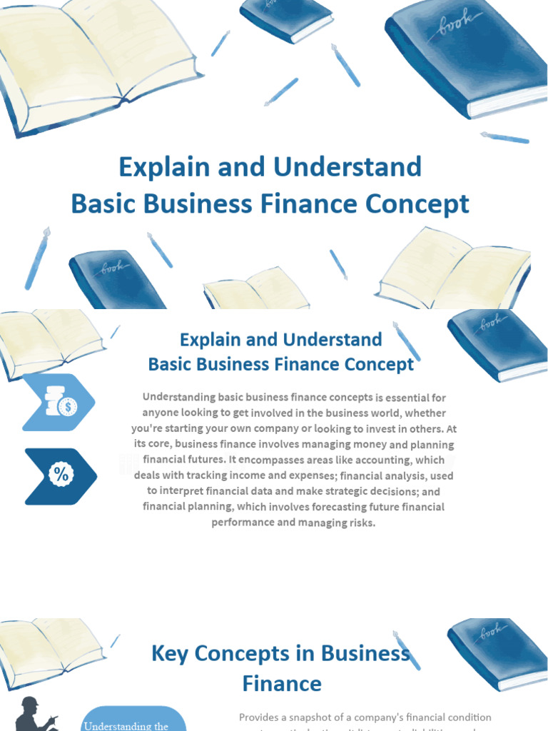 Explain and Understand Basic Business Finance Concept | PDF | Expense ...