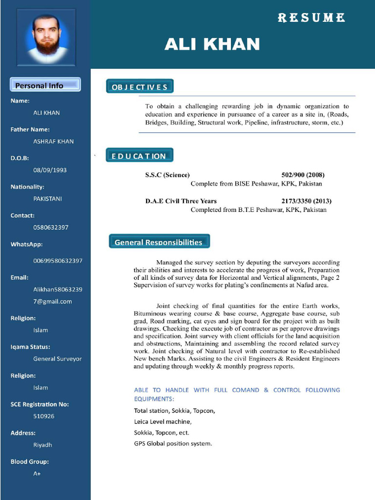 Ali Khan Cv-2-2 | PDF