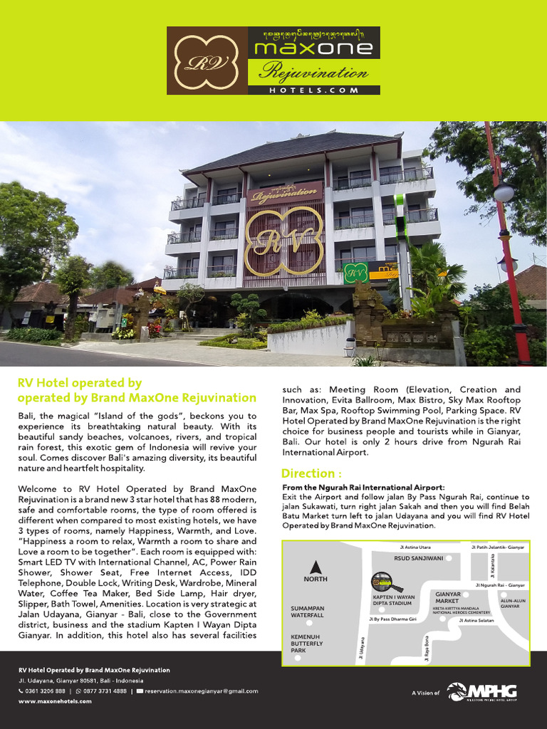 Factsheet_RV Hotel Operated by MaxOne Rejuvination | PDF