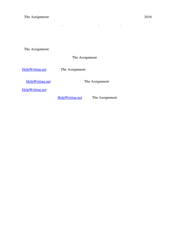 The Assignment Film | PDF