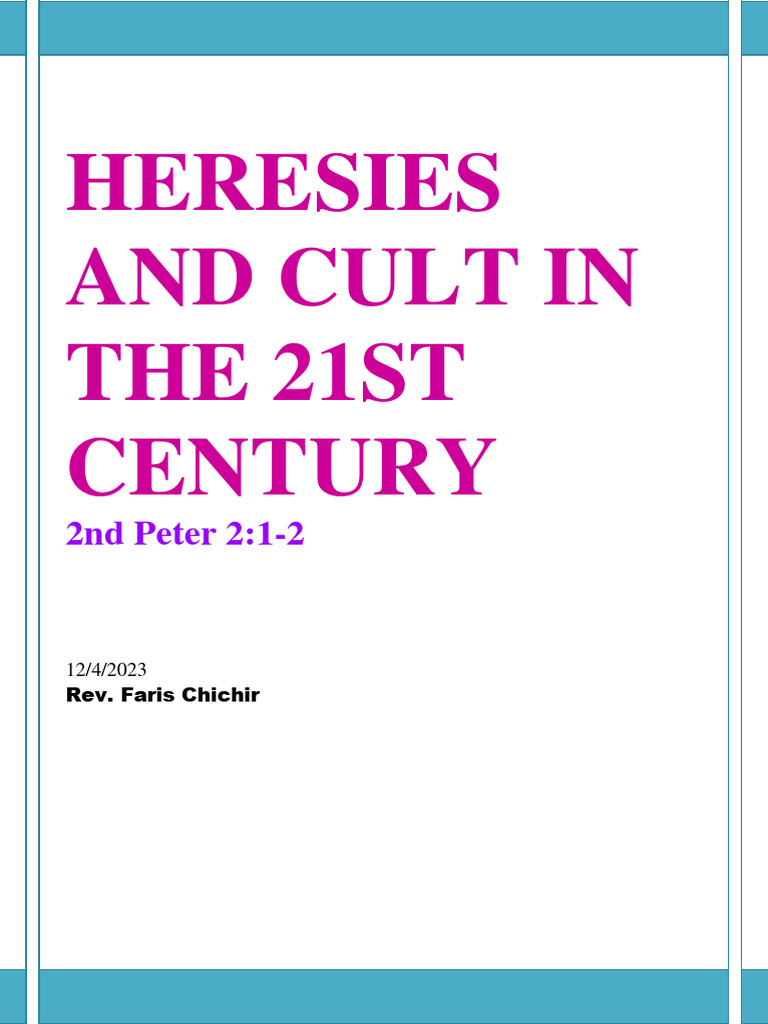 21st Century Heresies and Cults | PDF | Prosperity Theology | Mysticism
