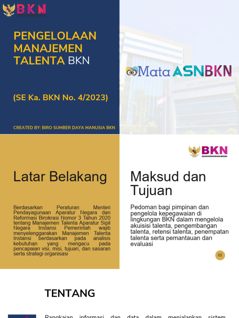 Pedoman Manajemen Talenta ASN BKN | PDF | Karier & Perkembangan
